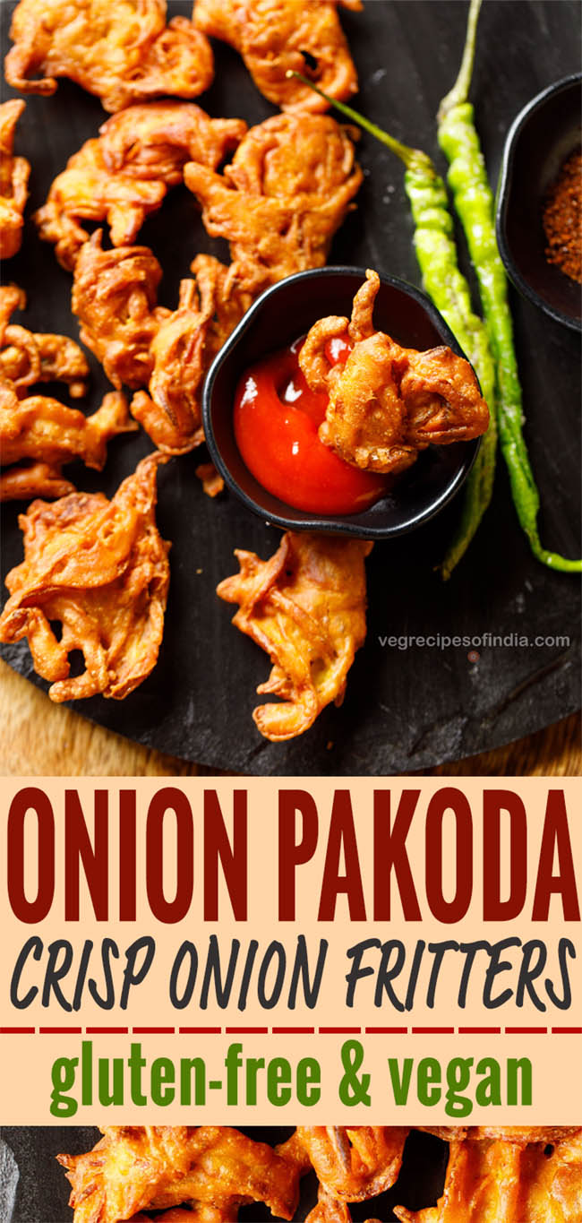 Classic Onion Pakoda | Crispy Onion Fritters | Recipefiesta