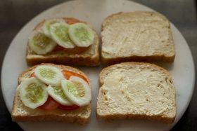 Tomato Cucumber Sandwich Recipe (Quick & Easy) - Dassana’s Veg Recipes
