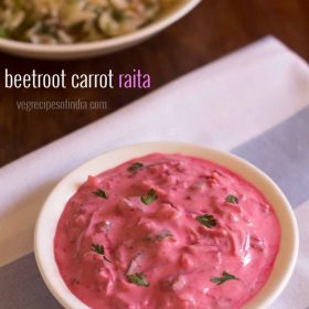 Beetroot Carrot Raita (Healthy) | Dassana's Veg Recipes