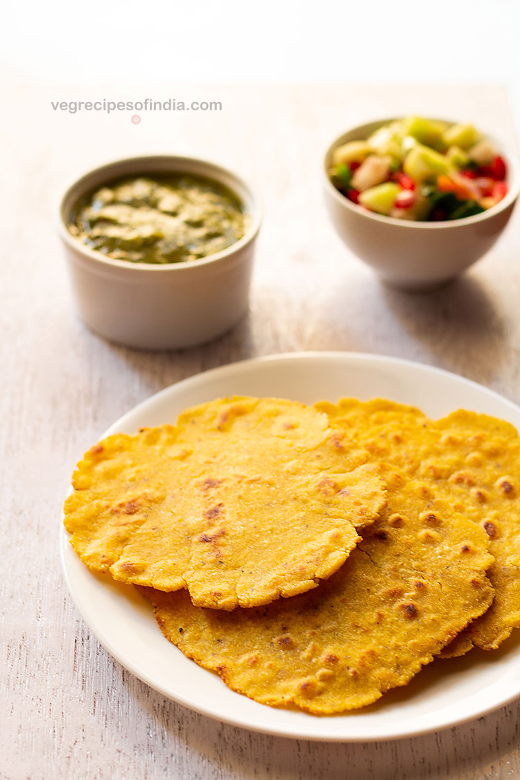 makki ki roti recipe, how to make makki ki roti | makki di roti recipe