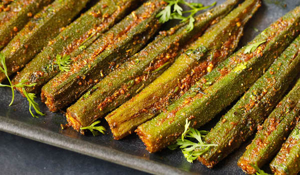 Bharwa Bhindi Recipe (Punjabi Style Stuffed Okra)