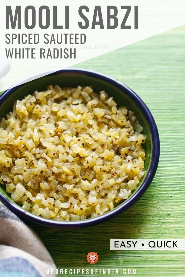 Mooli ki Sabji | Mooli Bhurji - Dassana’s Veg Recipes