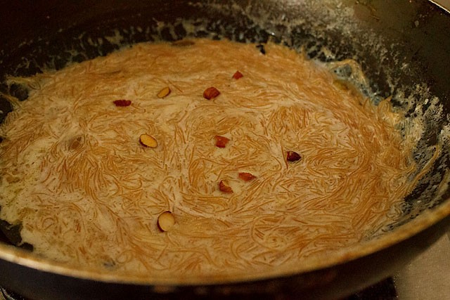 seviyan kheer recipe, how to make seviyan kheer | vermicelli kheer