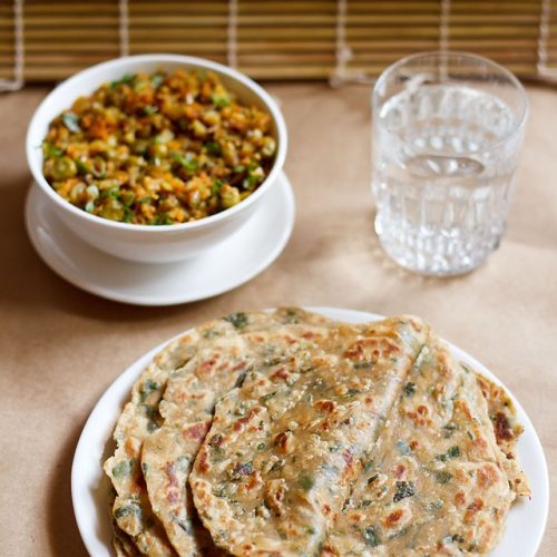 methi paratha recipe, how to make methi paratha | fenugreek paratha