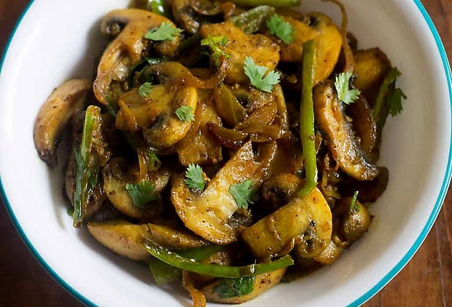 Mushroom Fry (Goan Style) - Dassana’s Veg Recipes