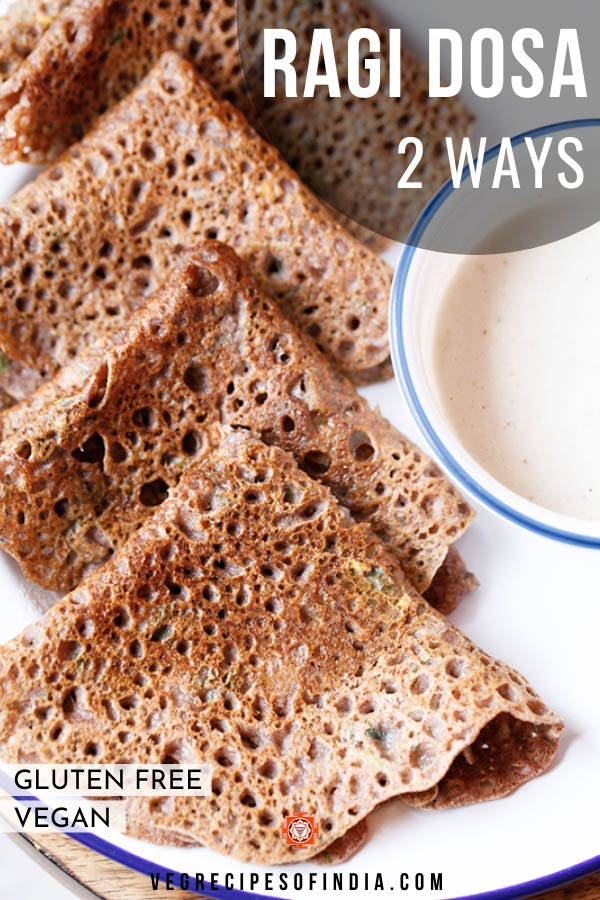 Ragi Dosa – 2 Ways (Instant Ragi Dosa and Fermented Ragi Dosa)