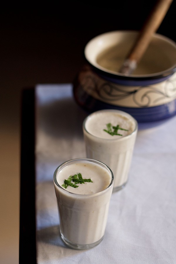 salted lassi recipe, how to make salted lassi recipe | namkeen lassi recipe