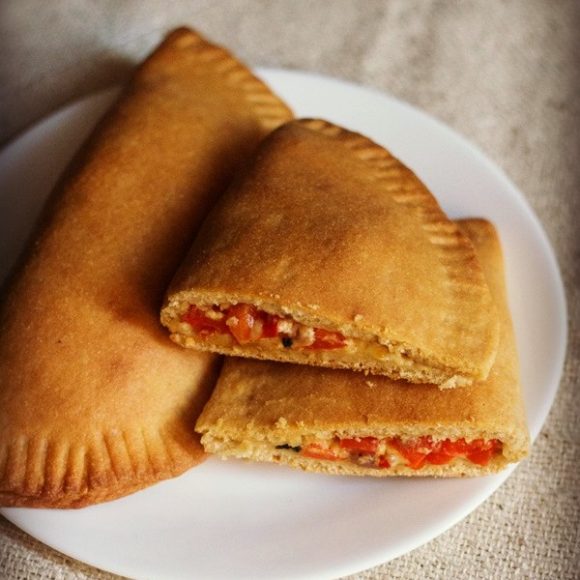 Calzone Recipe | Pizza Pockets - Dassana’s Vegetarian Recipes