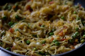 Patta Gobhi Matar (Cabbage Peas) - Dassana’s Veg Recipes