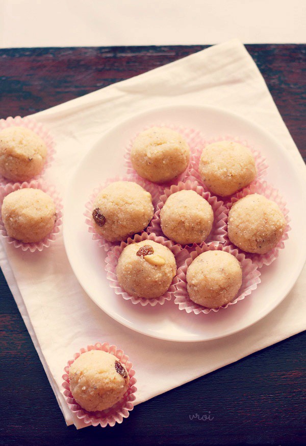 rava laddu recipe, how to make rava laddu recipe | easy rava ladoo recipe