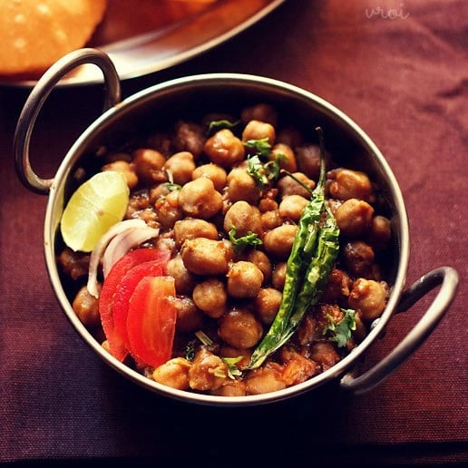 kadai chole recipe, how to make kadai chole | kadai chana