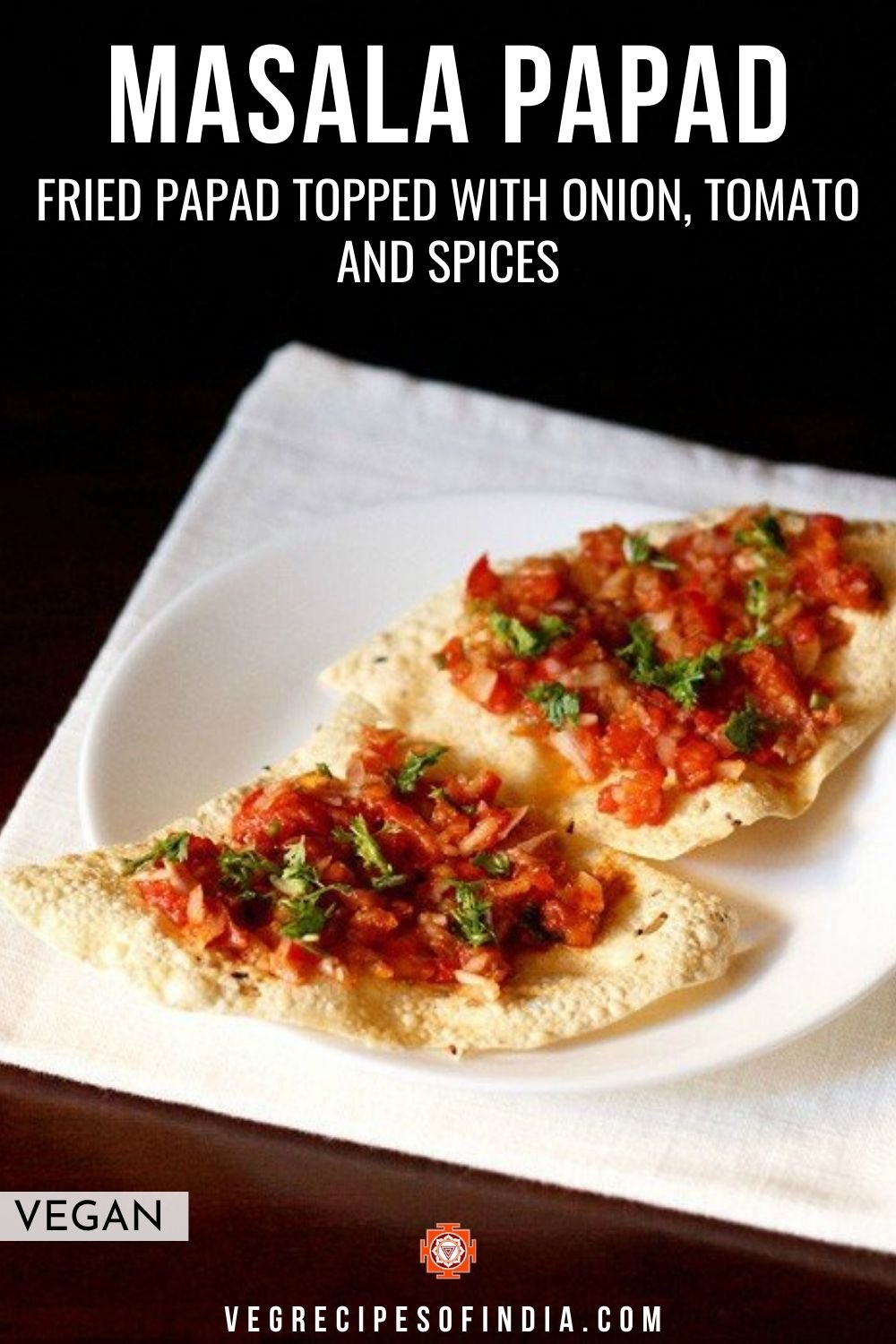 Masala Papad Recipe - Dassana’s Veg Recipes