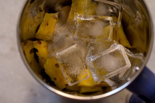 pineapple juice recipe, how to make fresh pineapple juice recipe