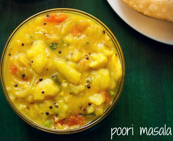Poori Masala | Puri Curry (Hotel Style Recipe)