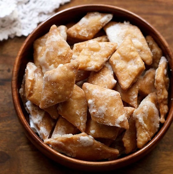 Shakarpara Recipe | Khurma | Shakkarpare - Dassana’s Veg Recipes