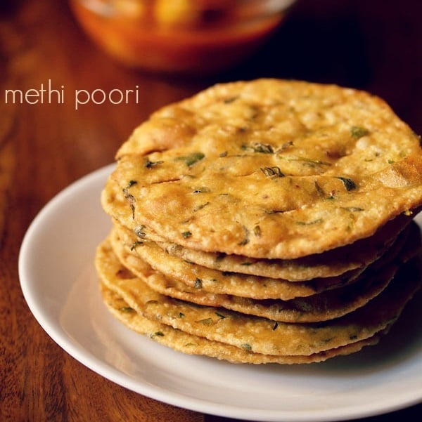 Methi Puri | Crispy Methi ki Poori - Dassana’s Veg Recipes