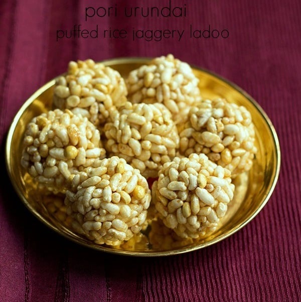 Pori Urundai Recipe | Murmura Laddu - Dassana’s Veg Recipes