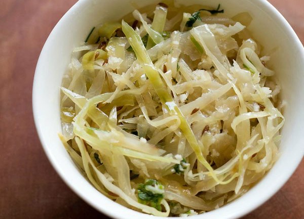 Cabbage Bhaji Recipe - Dassana’s Veg Recipes