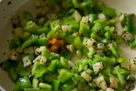 Capsicum Fry | Bell Pepper Stir Fry - Dassana’s Veg Recipes