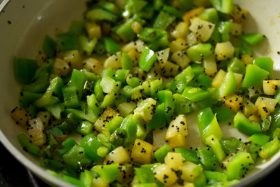 Capsicum Fry | Bell Pepper Stir Fry - Dassana’s Veg Recipes