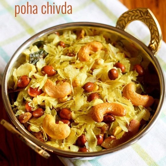 Chivda Recipe | Poha Chivda | Namkeen Recipe (2 Ways)