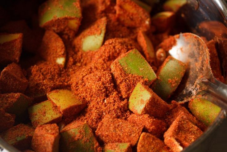 Avakaya | Avakai (Andhra Mango Pickle) - Dassana’s Veg Recipes