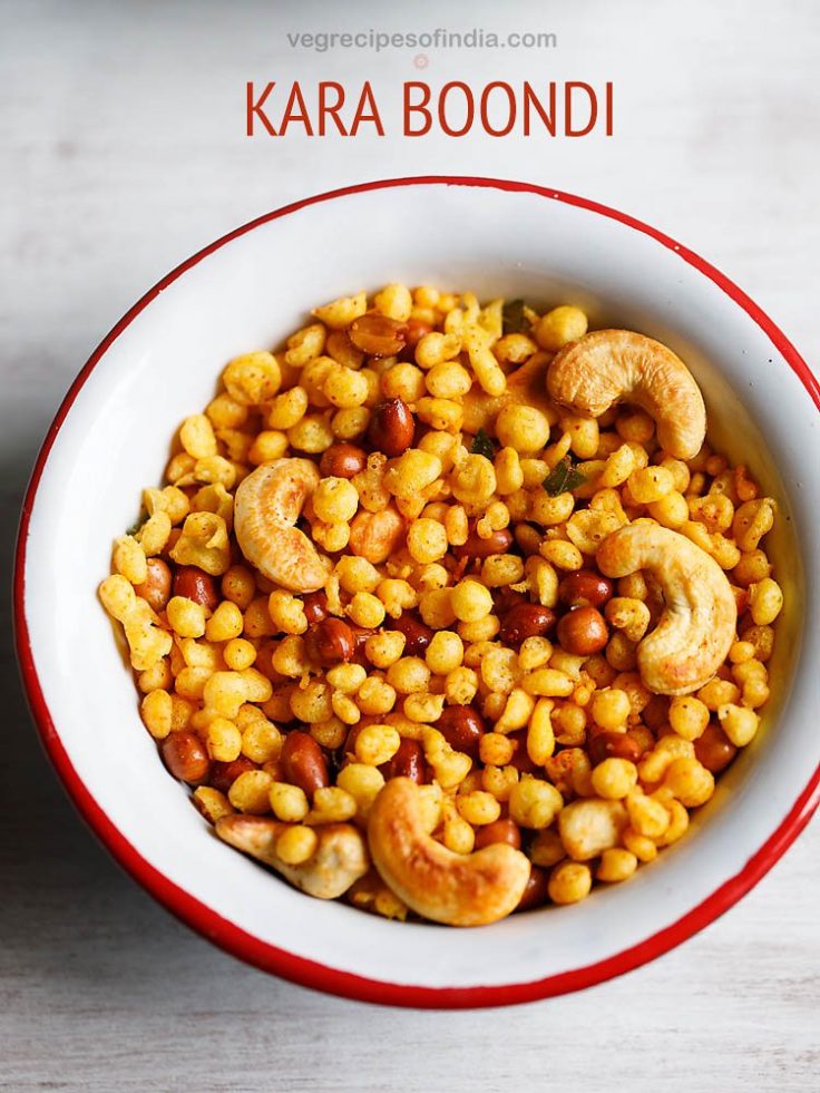 Kara Boondi Recipe | Masala Boondi Mixture - Dassana’s Veg Recipes