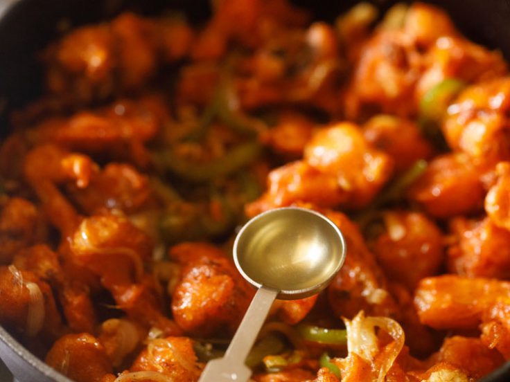 Chilli Gobi Recipe (Cauliflower Chilli) - Dassana’s Veg Recipes