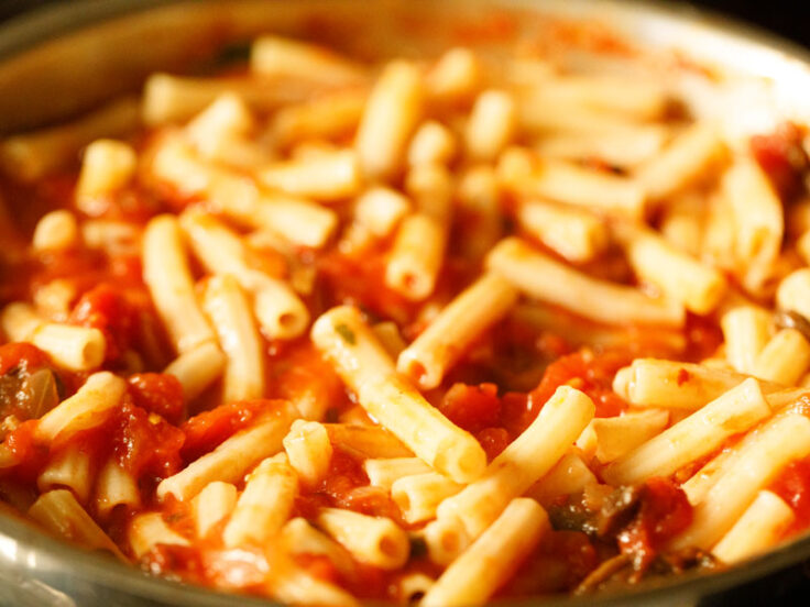 Tomato Pasta Bake | Italian Style Baked Ziti - Dassana's Veg Recipes