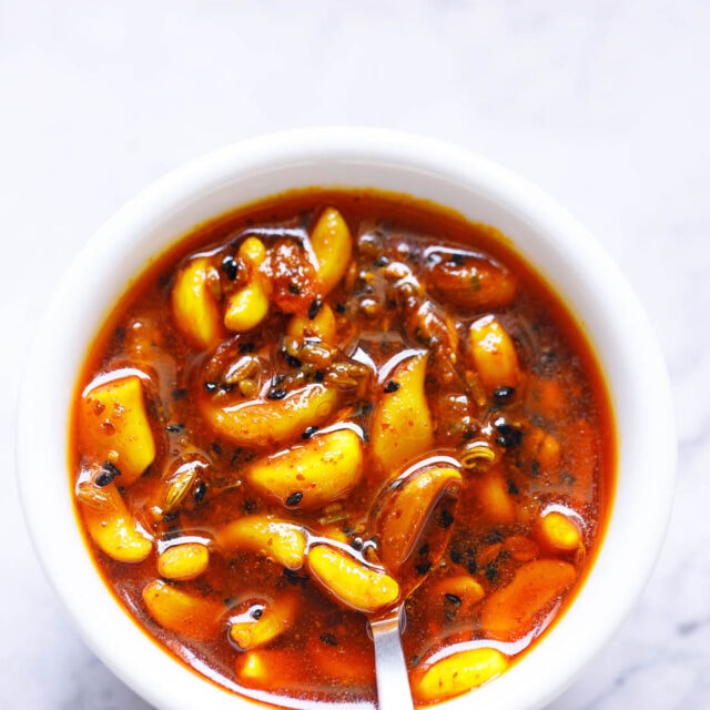 Avakaya | Avakai (Andhra Mango Pickle) - Dassana’s Veg Recipes