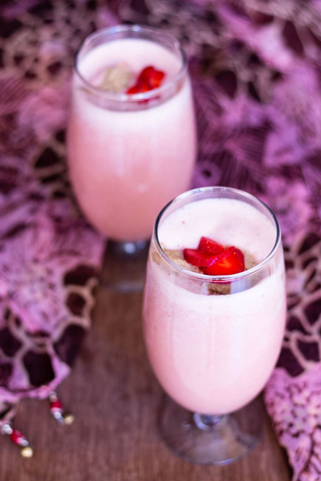Strawberry Milkshake Recipe - Dassana’s Veg Recipes