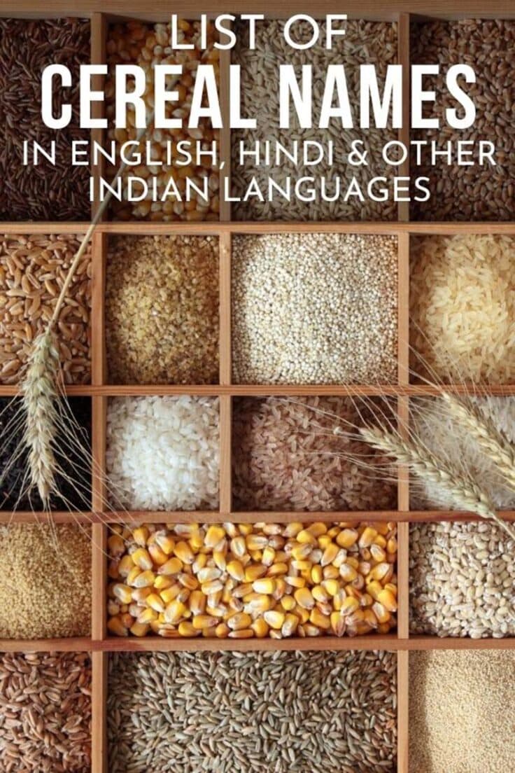 Cereals Names Names Of Grains In English Hindi Tamil Cereals List Cereals Names Names Of Grains In English Hindi Tamil Cereals List