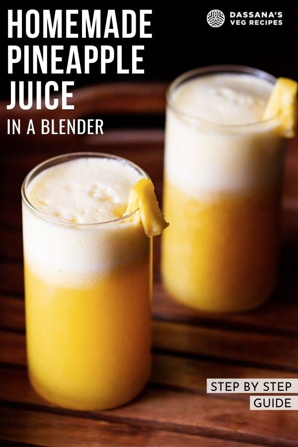 Pineapple Juice Recipe - Dassana’s Veg Recipes