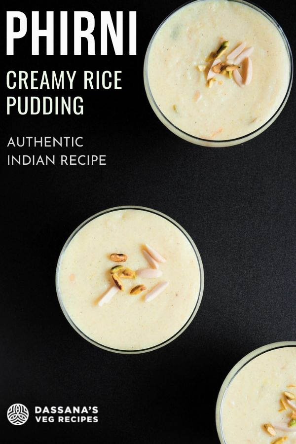 Phirni Recipe | How to make Firni - Dassana’s Veg Recipes