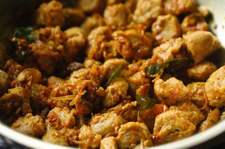 Soya Chunks Fry (Kerala Style Meal Maker Fry) - Dassana’s Veg Recipes