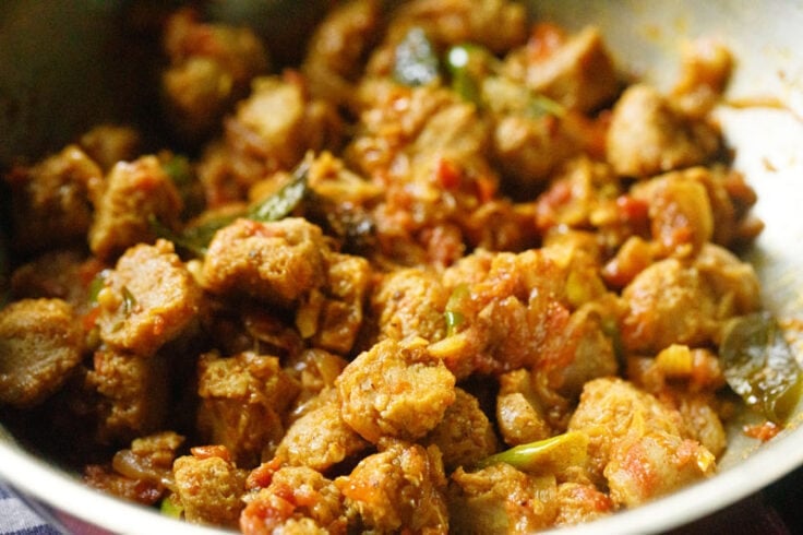 Soya Chunks Fry (Kerala Style Meal Maker Fry) - Dassana’s Veg Recipes
