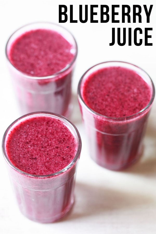 Blueberry Juice Recipe and Health Benefits - Dassana’s Veg Recipes