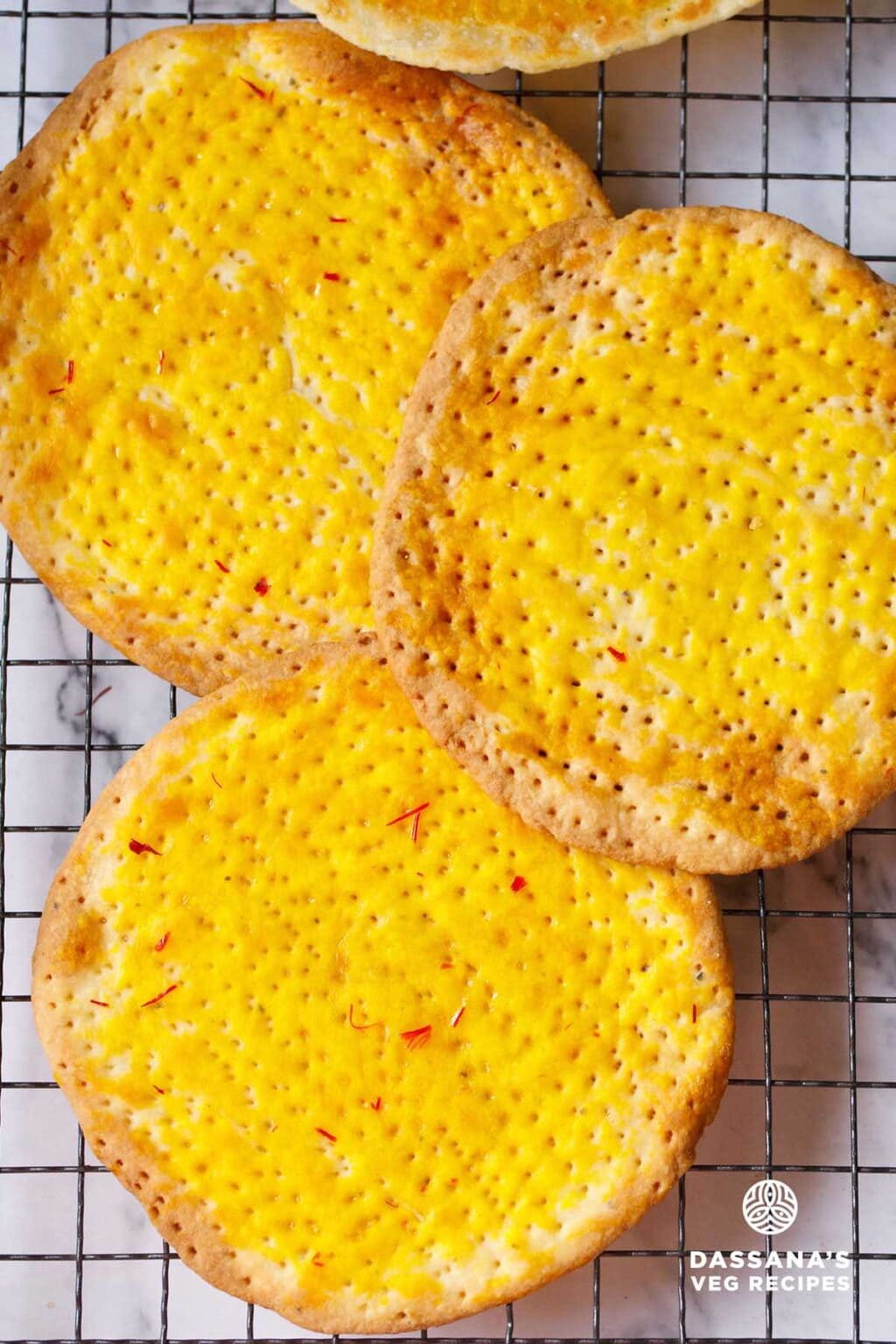 Sheermal Recipe (Baked & Stovetop Shirmal Roti) - Dassana’s Veg Recipes