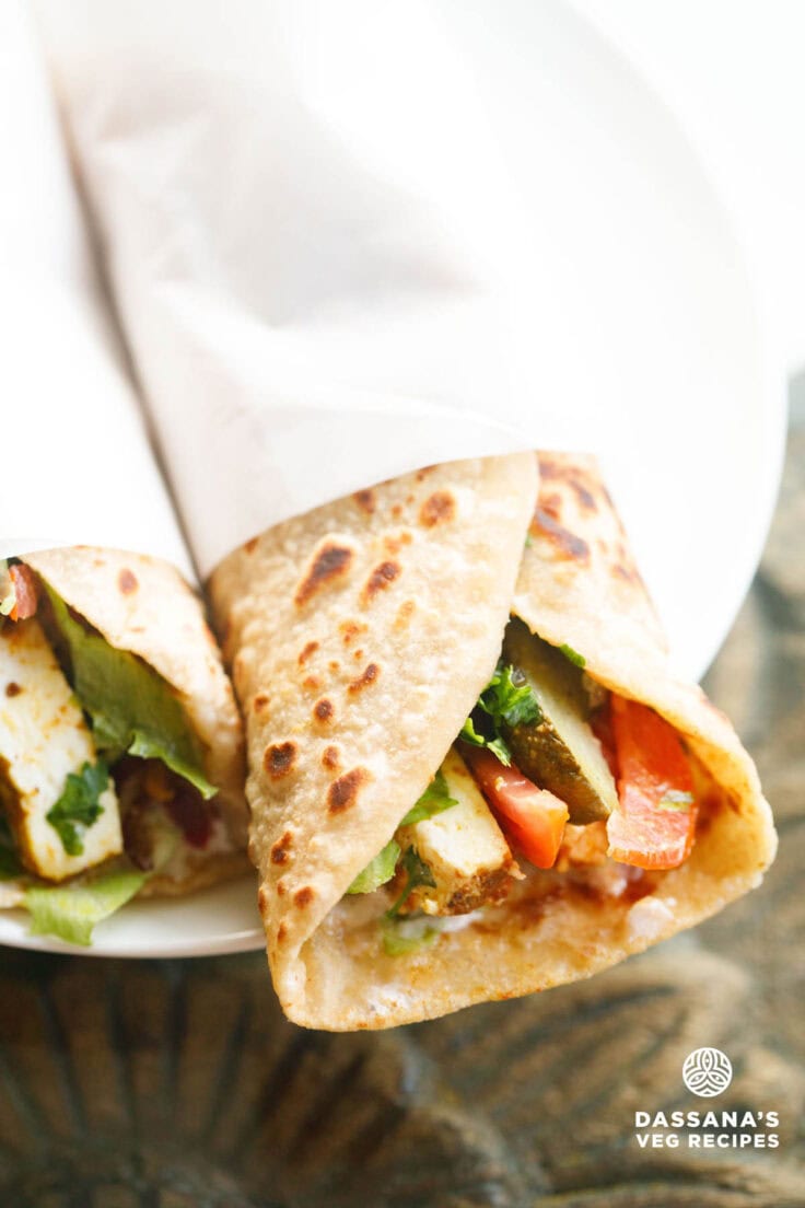 Paneer Shawarma Recipe - Dassana’s Veg Recipes