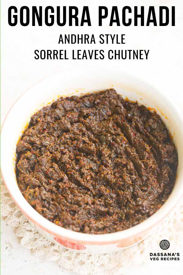 Gongura Pachadi Recipe (Andhra Style) - Dassana’s Veg Recipes