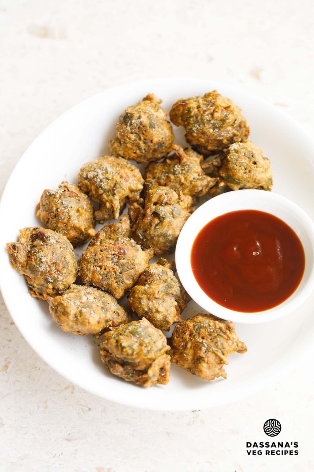 Palak Pakoda Recipe (Indian Spinach Fritters) - Dassana’s Veg Recipes