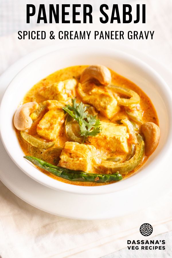 Paneer ki Sabji (Simple Paneer Sabzi) - Taste of Kuchaman